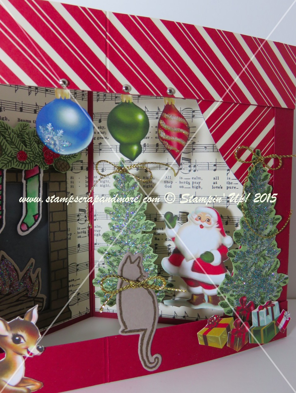 Festive Fireplace Christmas Card